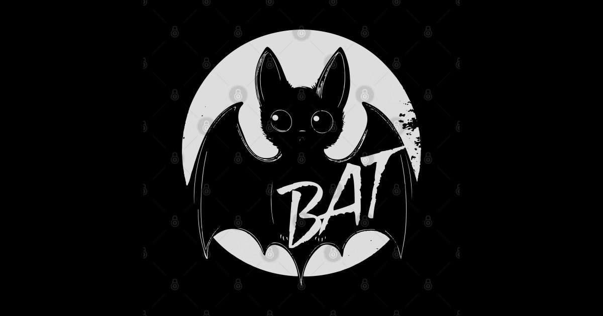 B for Bat - Alphabet Animal Letter B - Dark Academia - Bat - Posters ...
