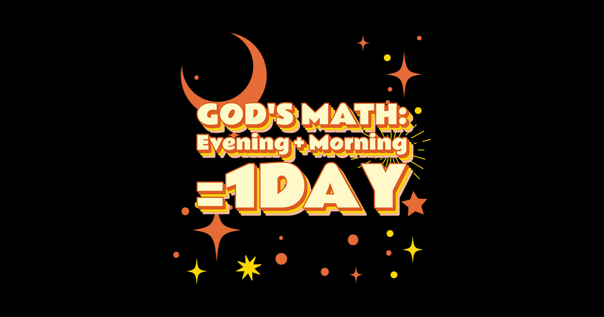 God's Math, 1 day definition - God - Sticker | TeePublic