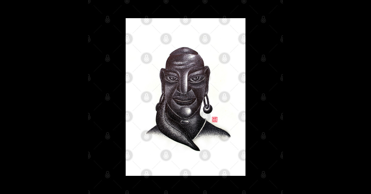 Indian Pandit Portrait - Portrait Art - Sticker | TeePublic