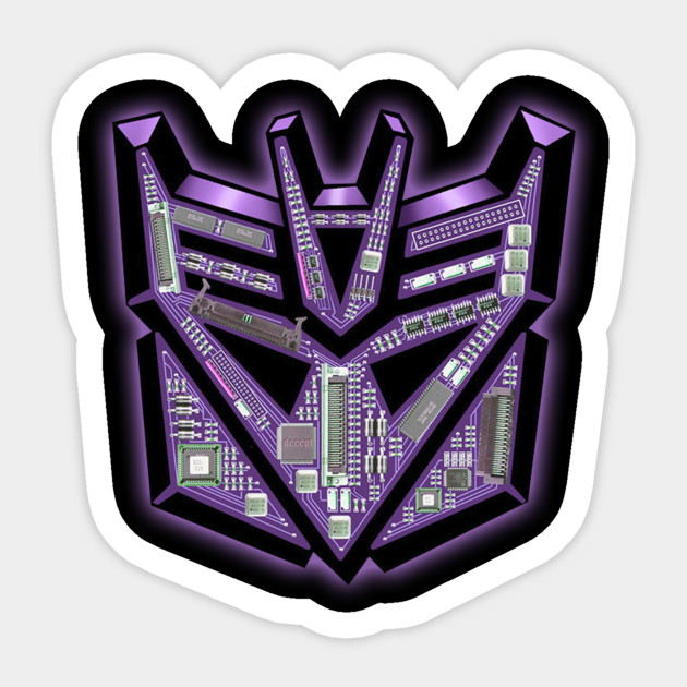 Transformer Motherboard - Megatron - Transformers - Sticker | TeePublic