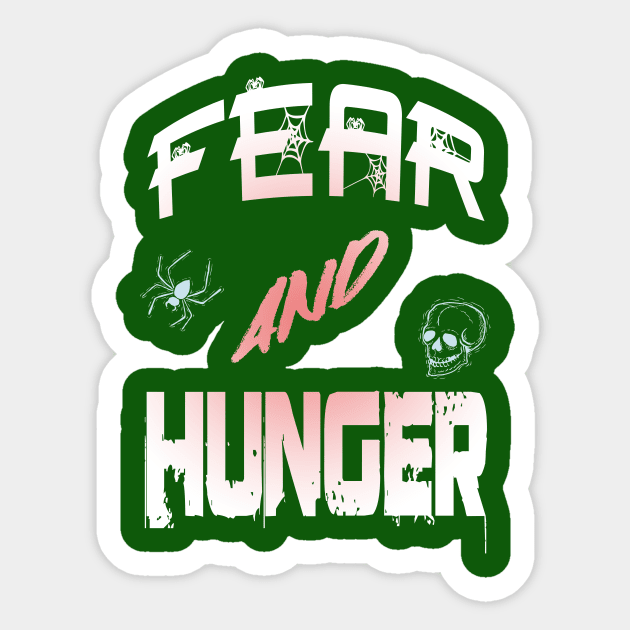 Fear and Hunger Spooky spider letters - Fear And Hunger - Sticker ...