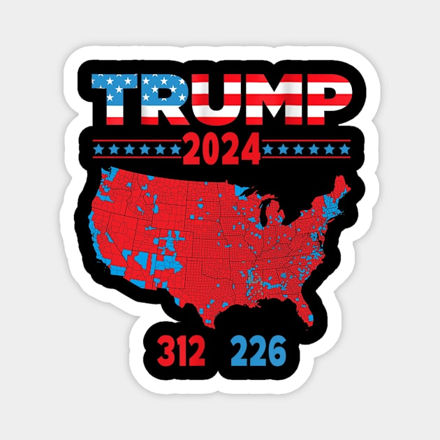2024 Electoral Map Trump 312 Red 2024 Election Results Map - Trump Won ...