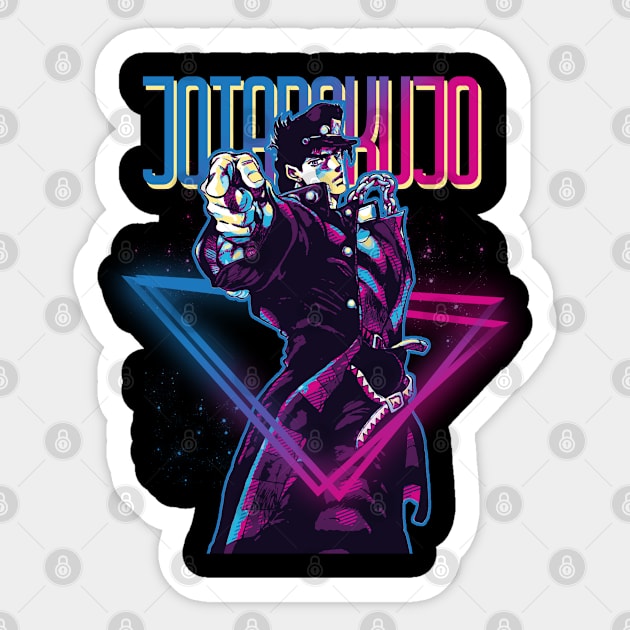 kujo jotaro jojo - Jotaro Kujo - Sticker | TeePublic