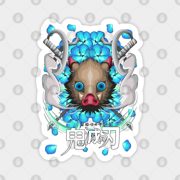 INOSUKE MASK - KIMETSU NO YAIBA - Kimetsu No Yaiba - Magnet | TeePublic