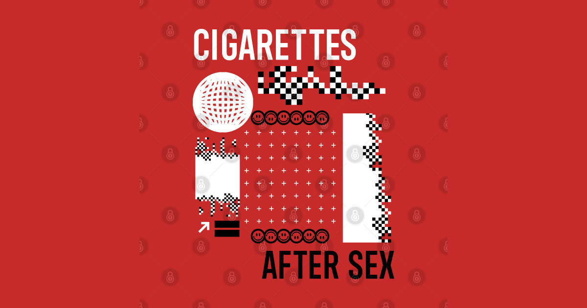 Cigarettes After Sex ∆ Black White Brutalism Cigarettes T Shirt