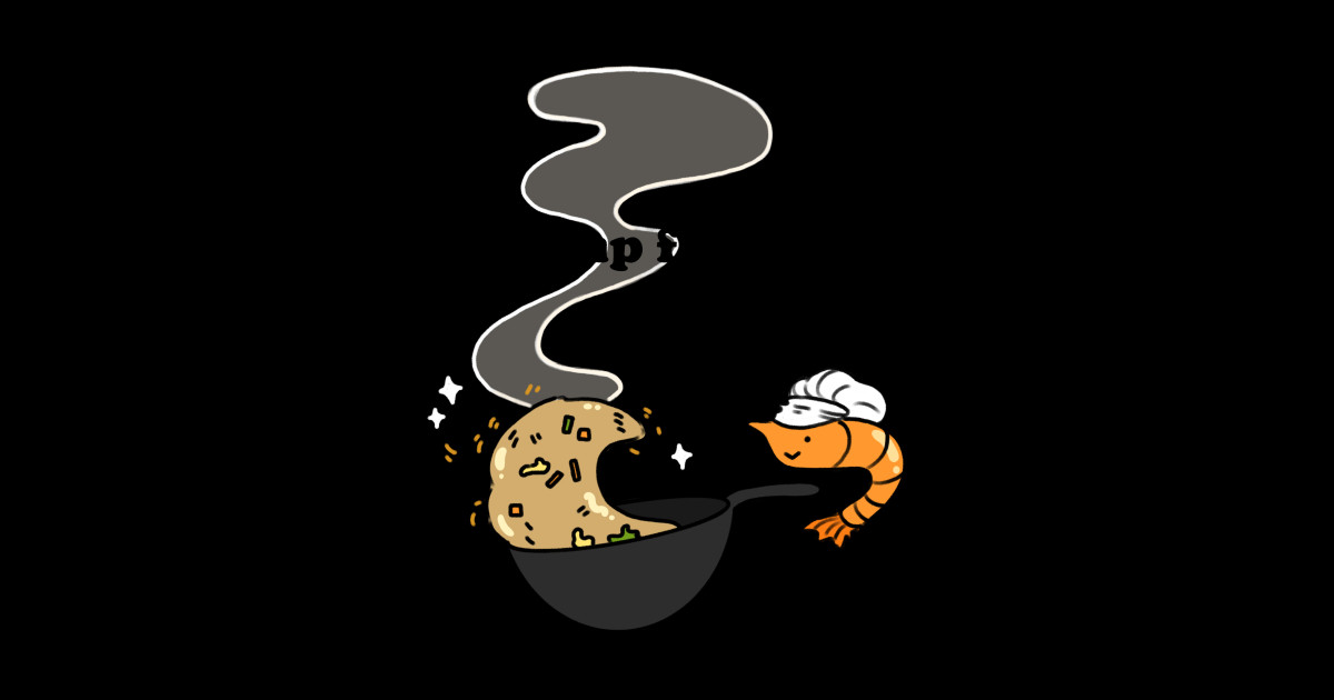 Shrimp Fried Rice - Puns - Sticker | TeePublic