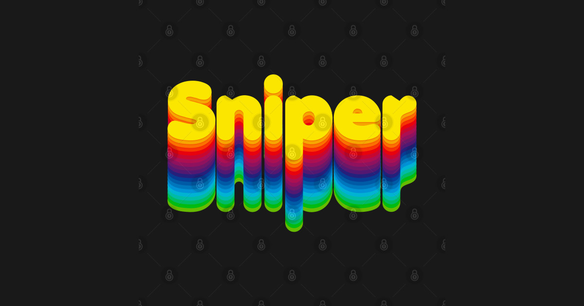 Rainbow Layers Sniper Name Label - Rainbow Layers Sniper Name Label - T ...