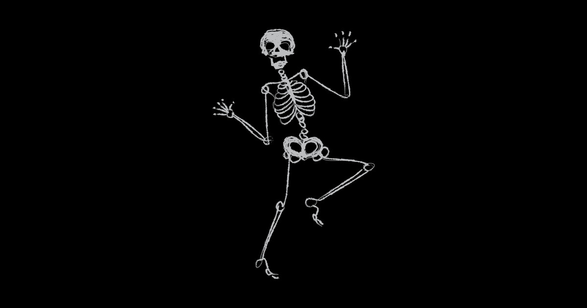 Jazz Hands - Skeleton - Sticker | TeePublic