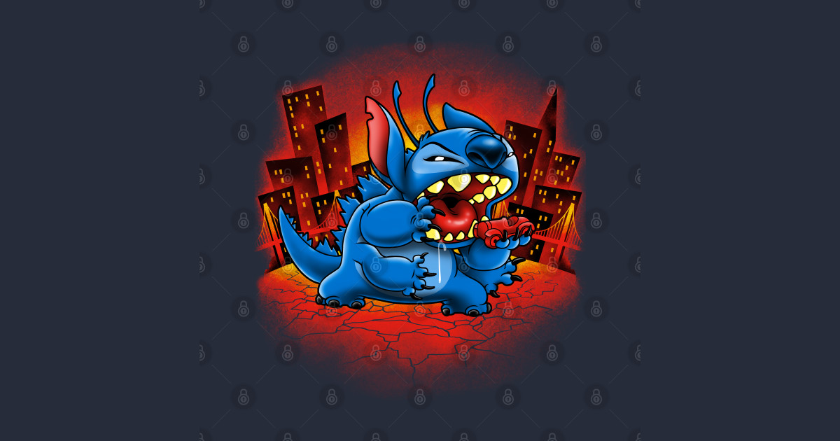 Stitchzilla - Lilo And Stitch - T-Shirt | TeePublic
