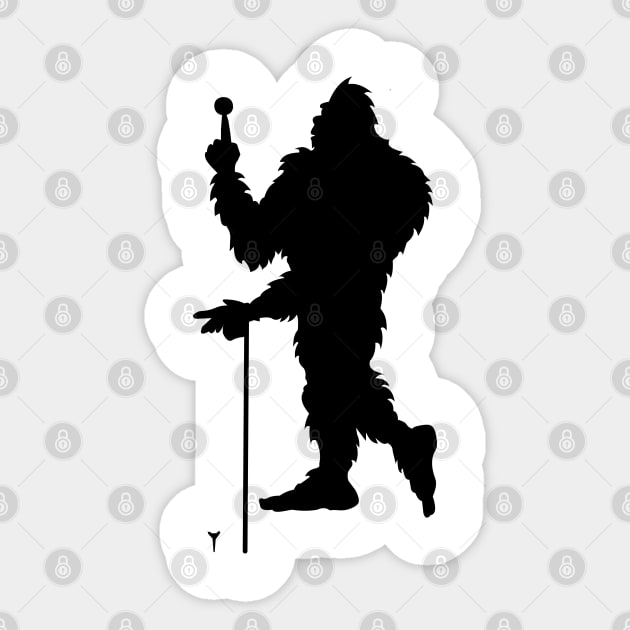 sasquatch silhouette pattern