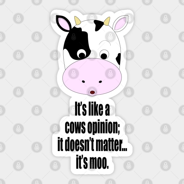 It's A Moo Point. - Friends Tv Show - Sticker | TeePublic