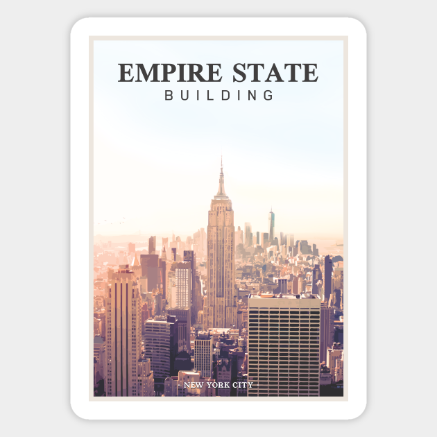 Empire State Building - New York - Sticker | TeePublic