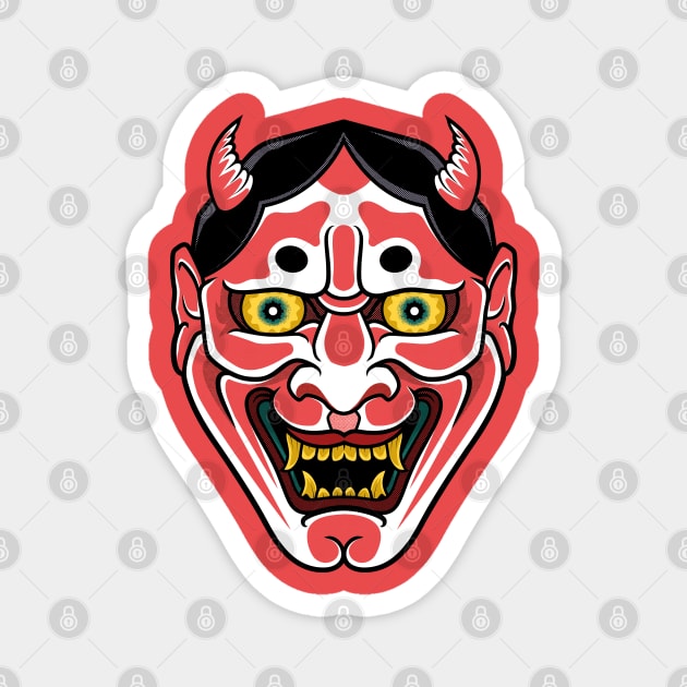 Hannya Oni Tattoo Hannya Tattoo Magnet Teepublic