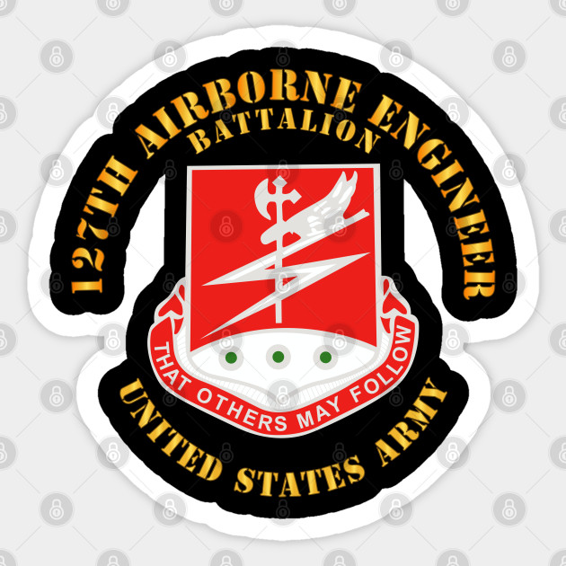 127th Airborne Engineer Bn - 127th Airborne Engineer Bn - Sticker ...