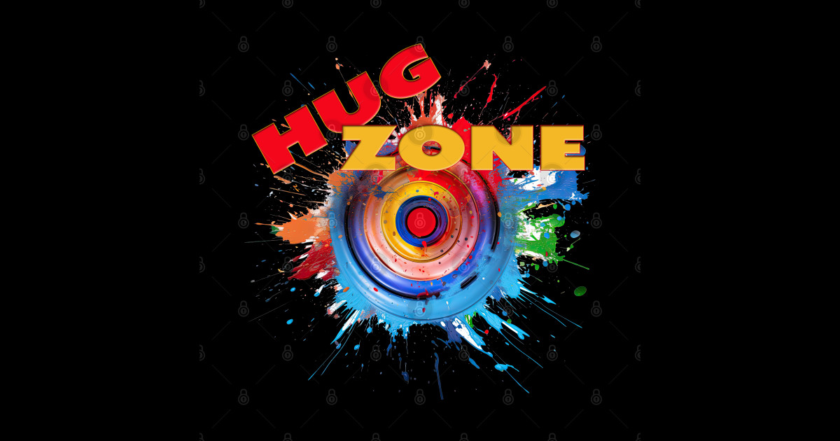 Hug Zone - Hugs And Kisses - Sticker | TeePublic