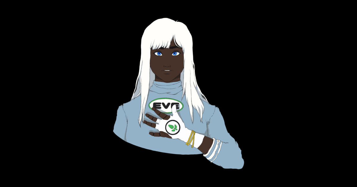 Eve humanized - Wall E And Eve - Sticker | TeePublic