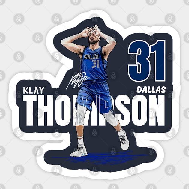 Dallas Klay Thompson #31 Basketball Cartoon - Klay Thompson - Sticker ...