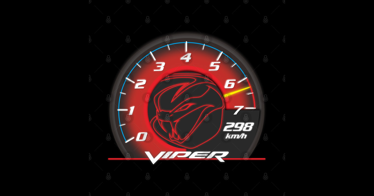 Dodge Viper Speedometer - Dodge Viper - Sticker | TeePublic