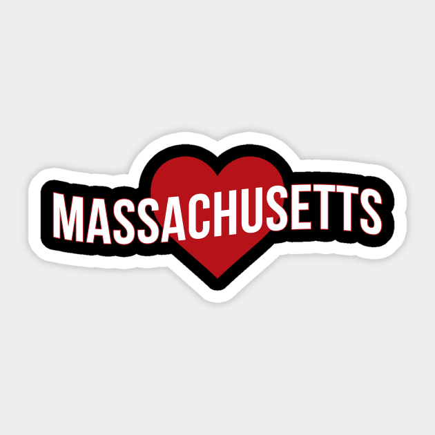 Massachusetts Love - Massachusetts - Sticker | TeePublic