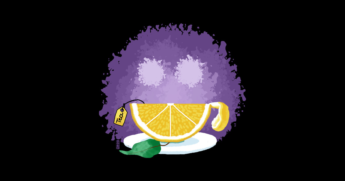 Horror lemon tea - Lemon Tea - Sticker | TeePublic