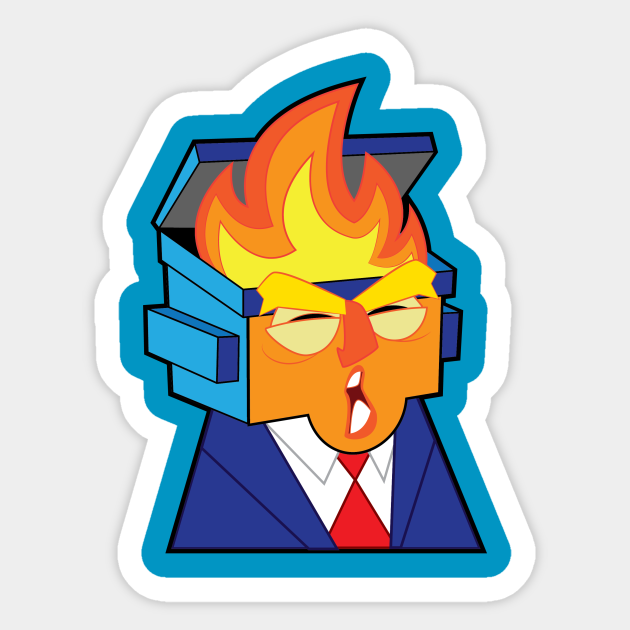 Trumpster Fire - Donald Trump - Sticker | TeePublic