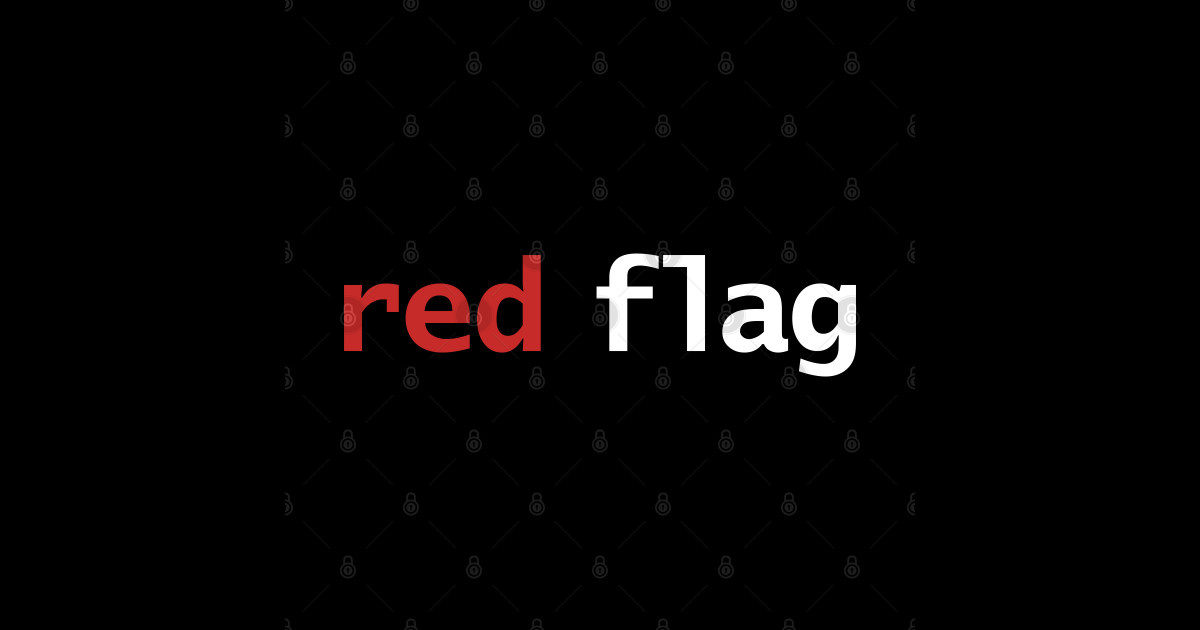 Red Flag - Red Flag - Sticker | TeePublic