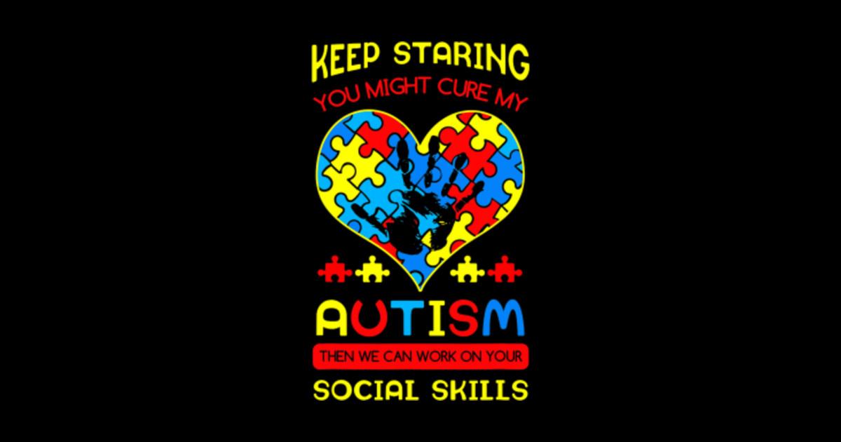Autism Social Skills Autistic Puzzle Piece Stop Hand - Autism Social ...