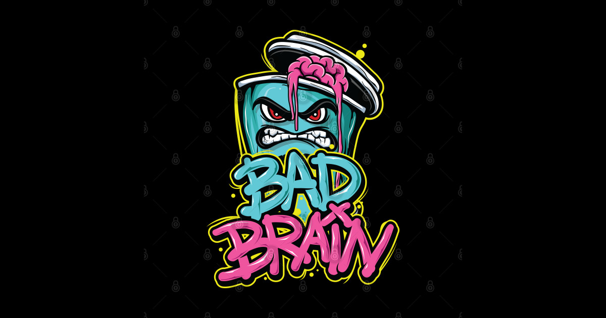 Bad Brain - Brain - Sticker | TeePublic