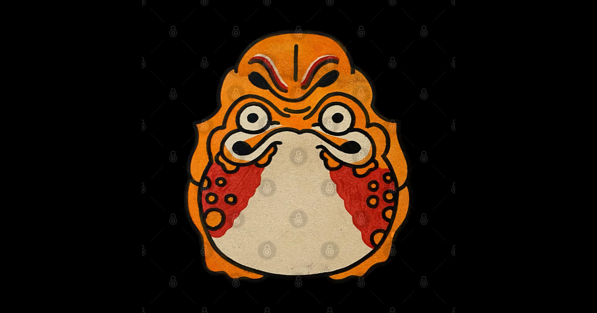 Traditional Tattoo Japanese face groggy fella - Groggy Fella - Posters ...