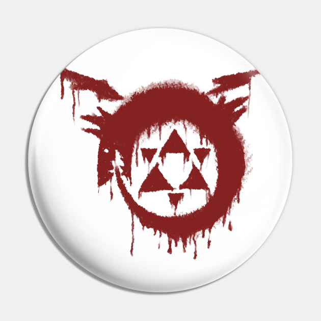 Homunculus symbol - Fma Brotherhood - Pin | TeePublic
