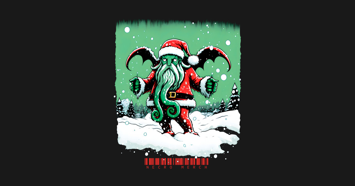 Santa Cthulhu - Necro Merch - Cthulhu - T-Shirt | TeePublic