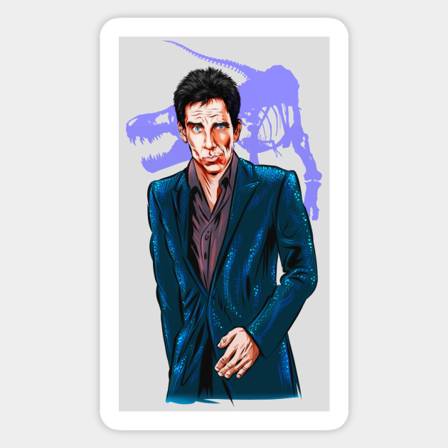 Ben Stiller - An illustration by Paul Cemmick - Ben Stiller - Sticker ...