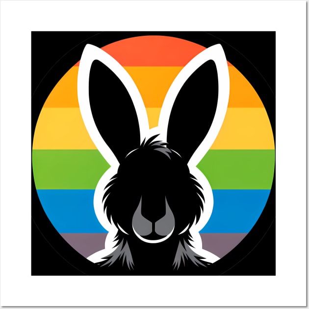 LGBTQ Pride Rabbit Anthro Furry Rainbow Logo - Furry - Posters and Art ...