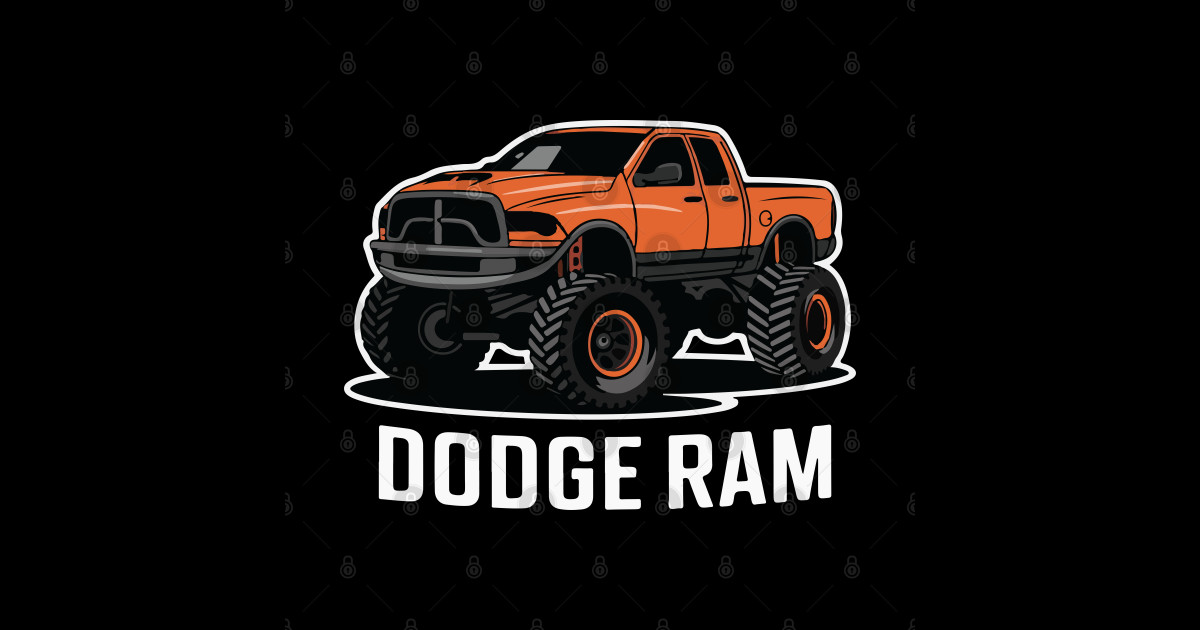 Dodge Ram Monster Truck Funny Gift - Dodge Ram - Posters and Art Prints ...