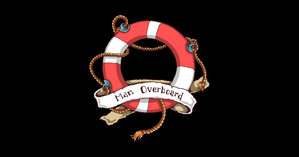 Man Overboard - Sailing - Sticker | TeePublic