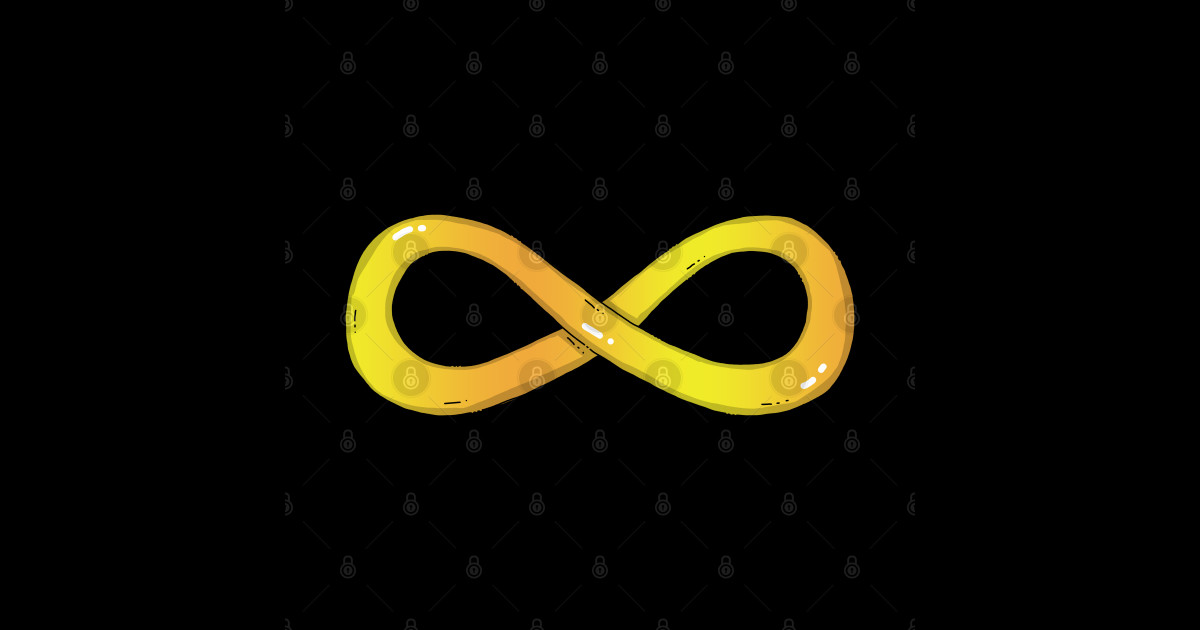 Cute Gold Infinity Symbol For Autism - Autism Acceptance - Posters and ...