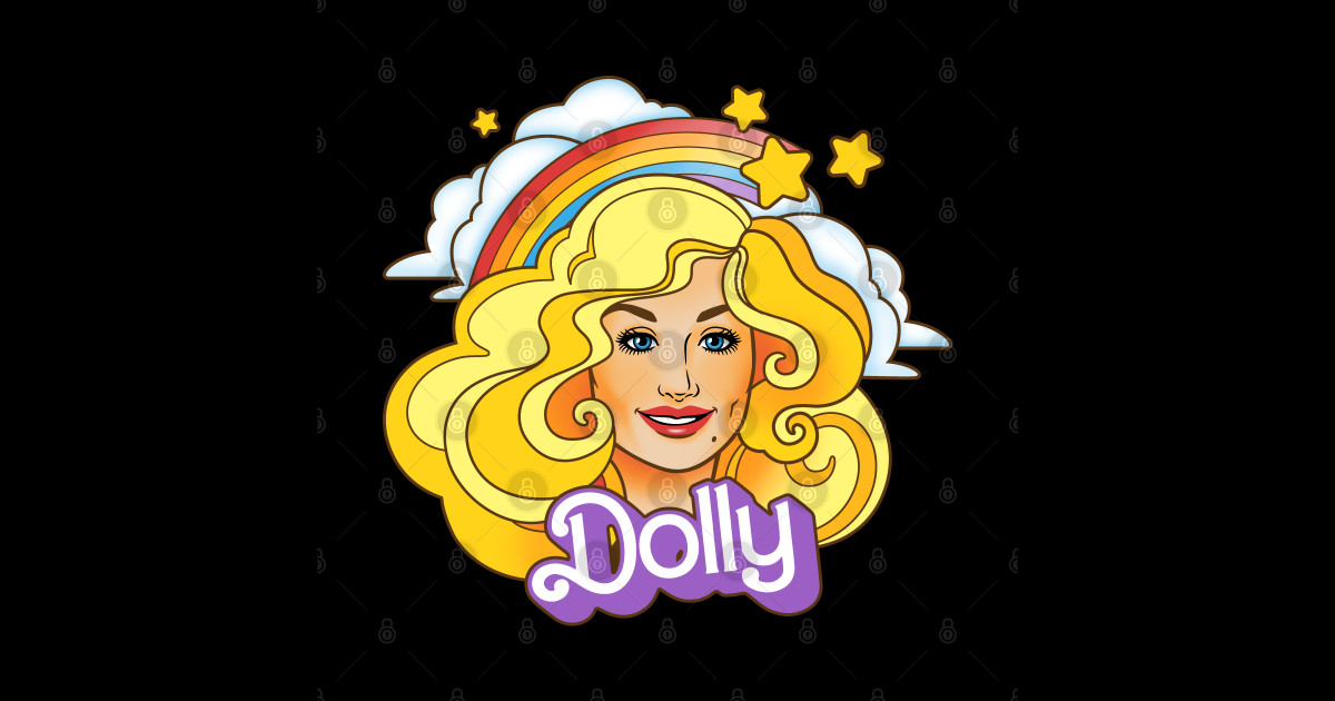Dolly Doll - Dolly Parton - Sticker | TeePublic