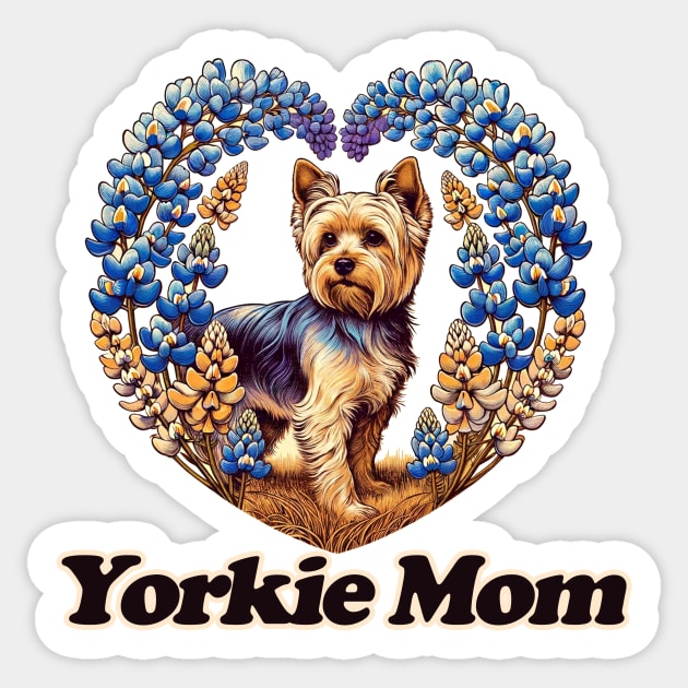 Texas Yorkie Mom - Yorkie Mom - Sticker | TeePublic