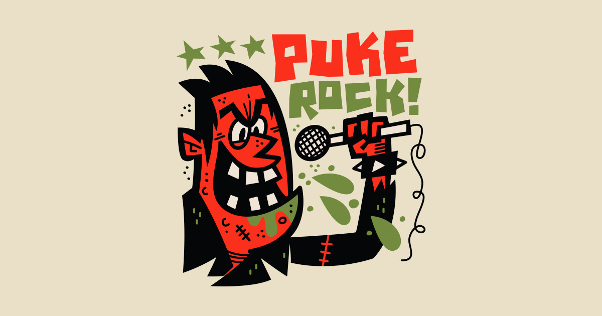 Puke Rock - Punk - T-Shirt | TeePublic