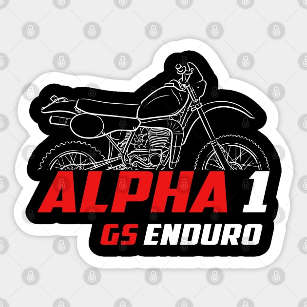 Maico Alpha 1 250 GS Enduro 1982 - Maico - Sticker | TeePublic