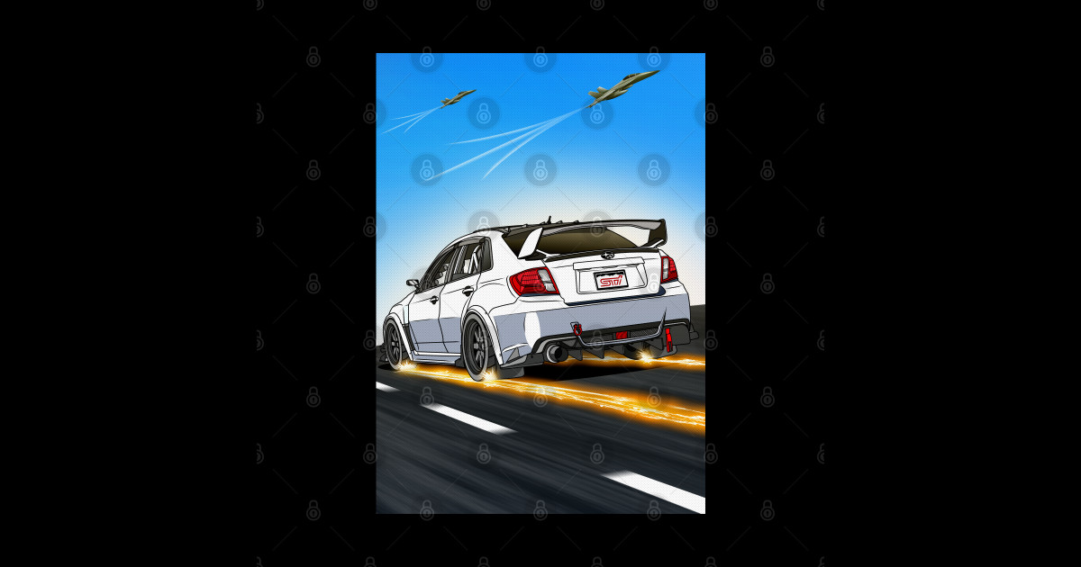 Subaru Impreza WRX STi Stink Eye 2008 - Car - T-Shirt | TeePublic