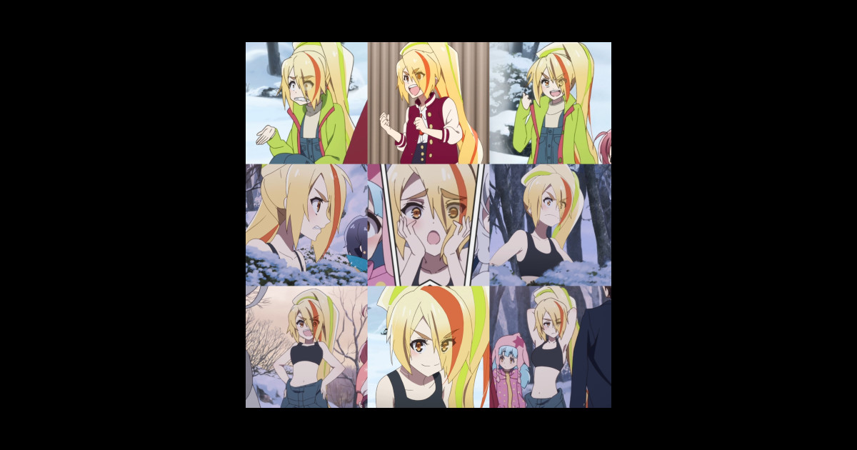 Saki Waifu Square - Saki - Sticker | TeePublic