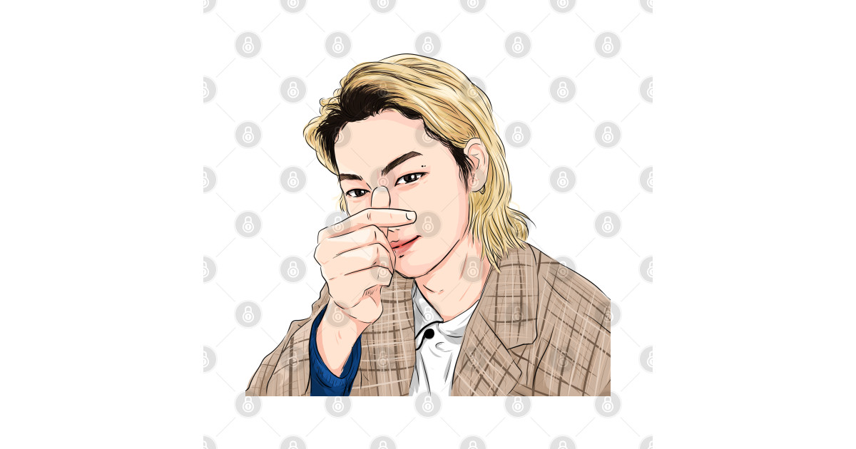 Fanart of JayB from GOT7 holding up a Love sign with his fingers - Got7 ...