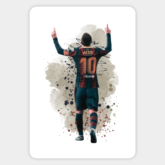 Leo Messi Barca - Messi - Sticker | TeePublic