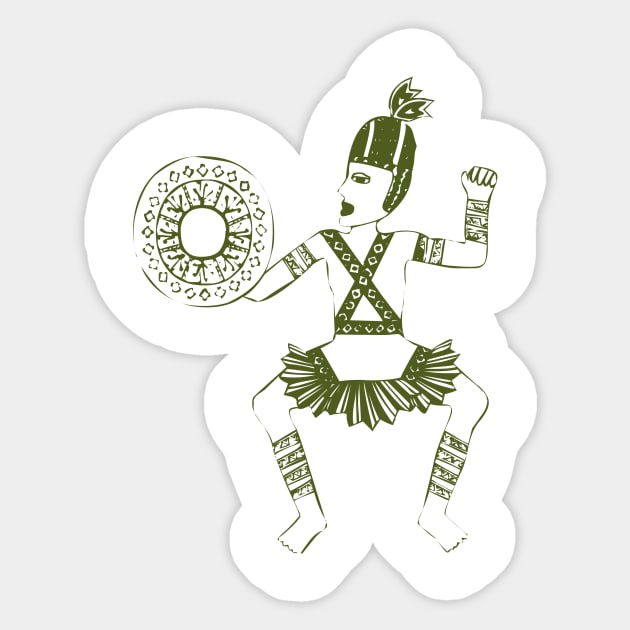 Mayan Dance - Ethnic - Sticker | TeePublic