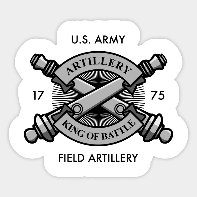 US Army Field Artillery - Field Artillery Patch - Sticker | TeePublic