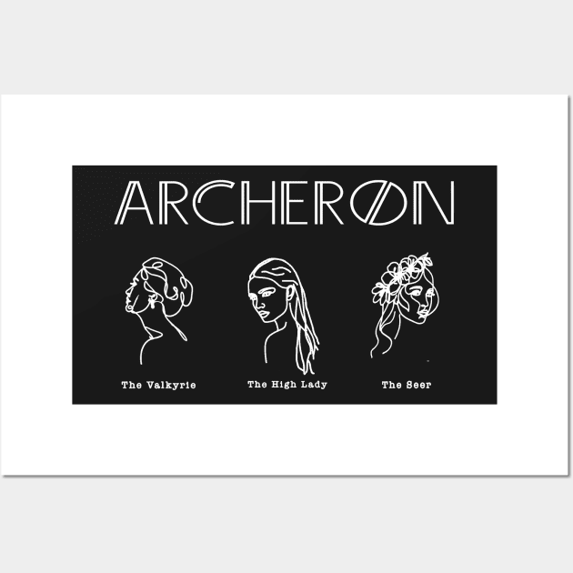 ACOTAR Archeron Sisters Minimalist White - Acotar - Posters and Art ...