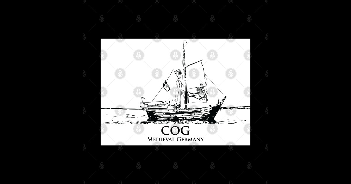 Medieval Cog - Medieval Cog - Sticker | TeePublic