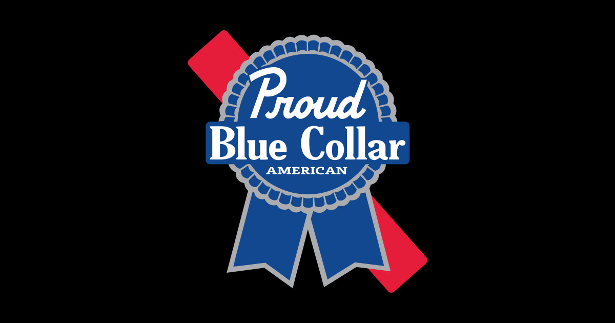 Proud Blue Collar American - Proud - Sticker | TeePublic