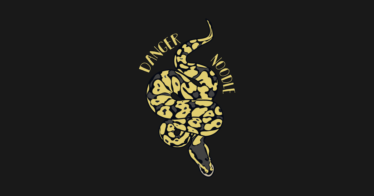 Danger Noodle Snake Lover Funny Ball Python - Snake - Sticker | TeePublic